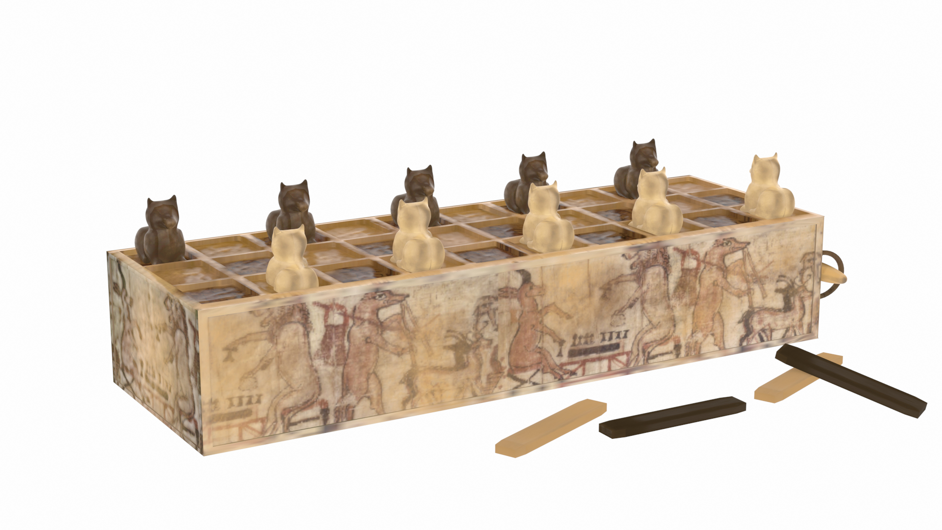 Senet Board Blend model - TurboSquid 2173642