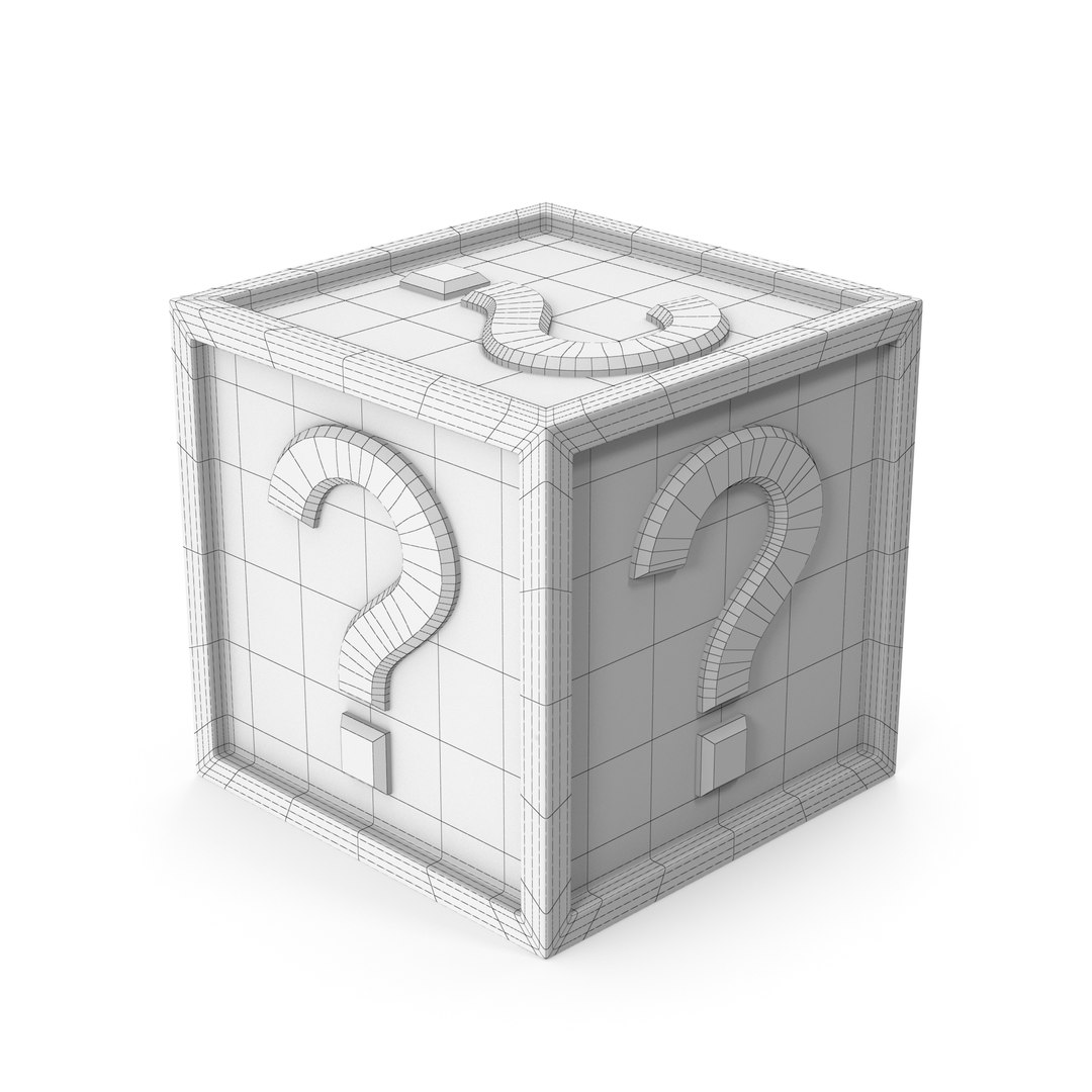 Question Mark Cube 3D Model - TurboSquid 2239811