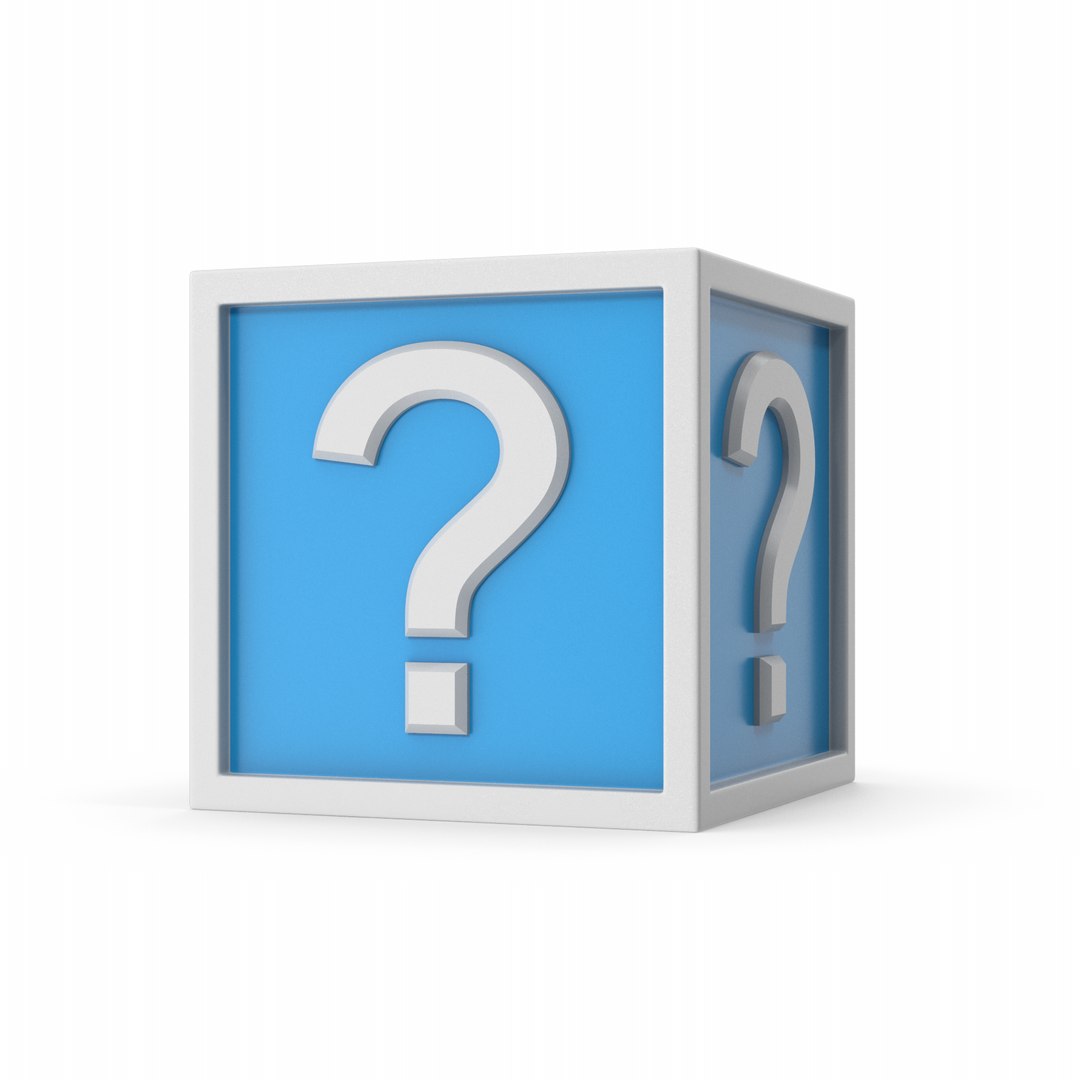 Question Mark Cube 3D Model - TurboSquid 2239811
