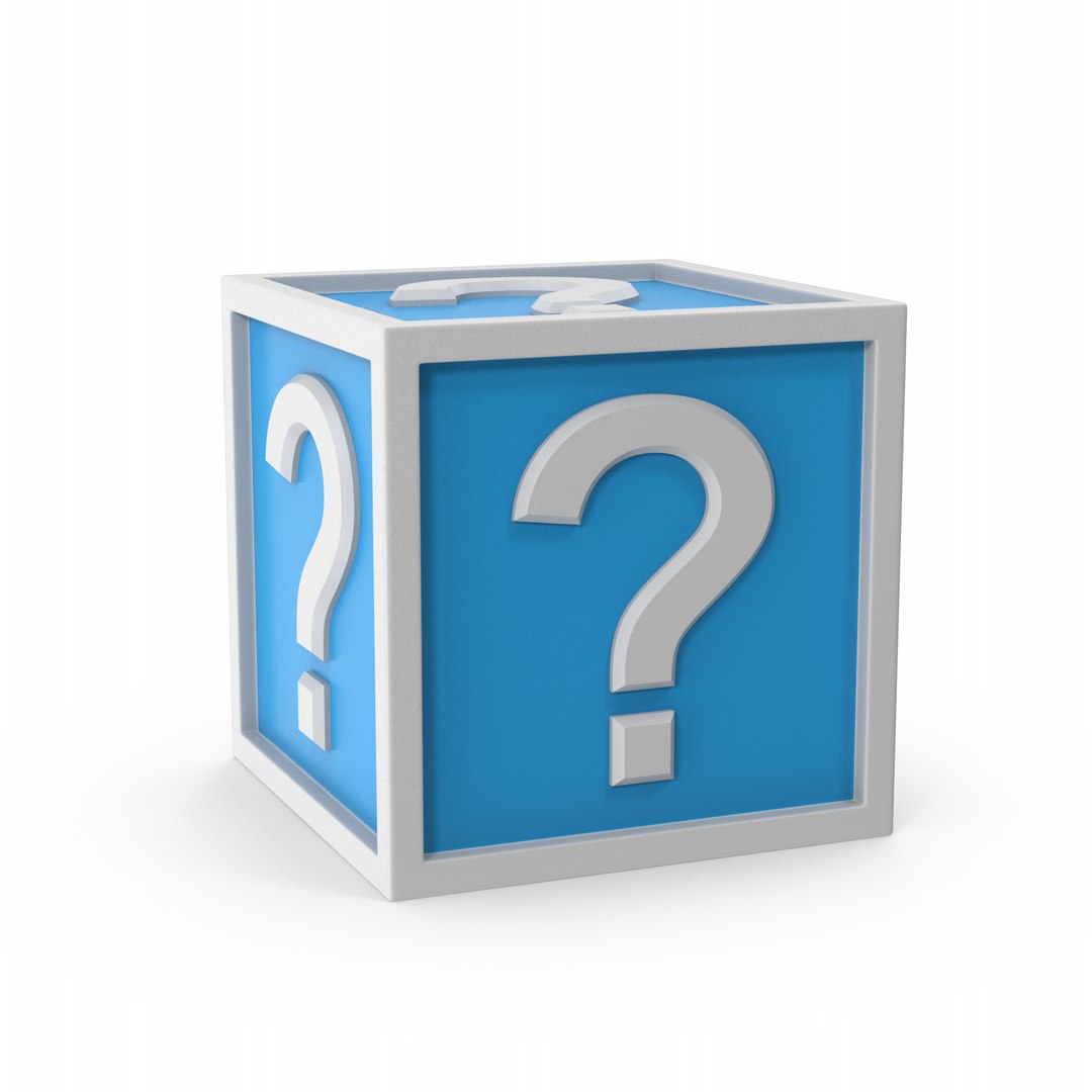 Question Mark Cube 3D Model - TurboSquid 2239811