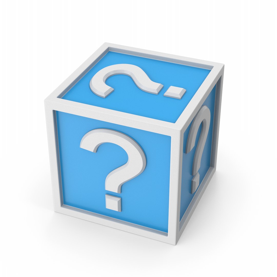 Question Mark Cube 3D Model - TurboSquid 2239811