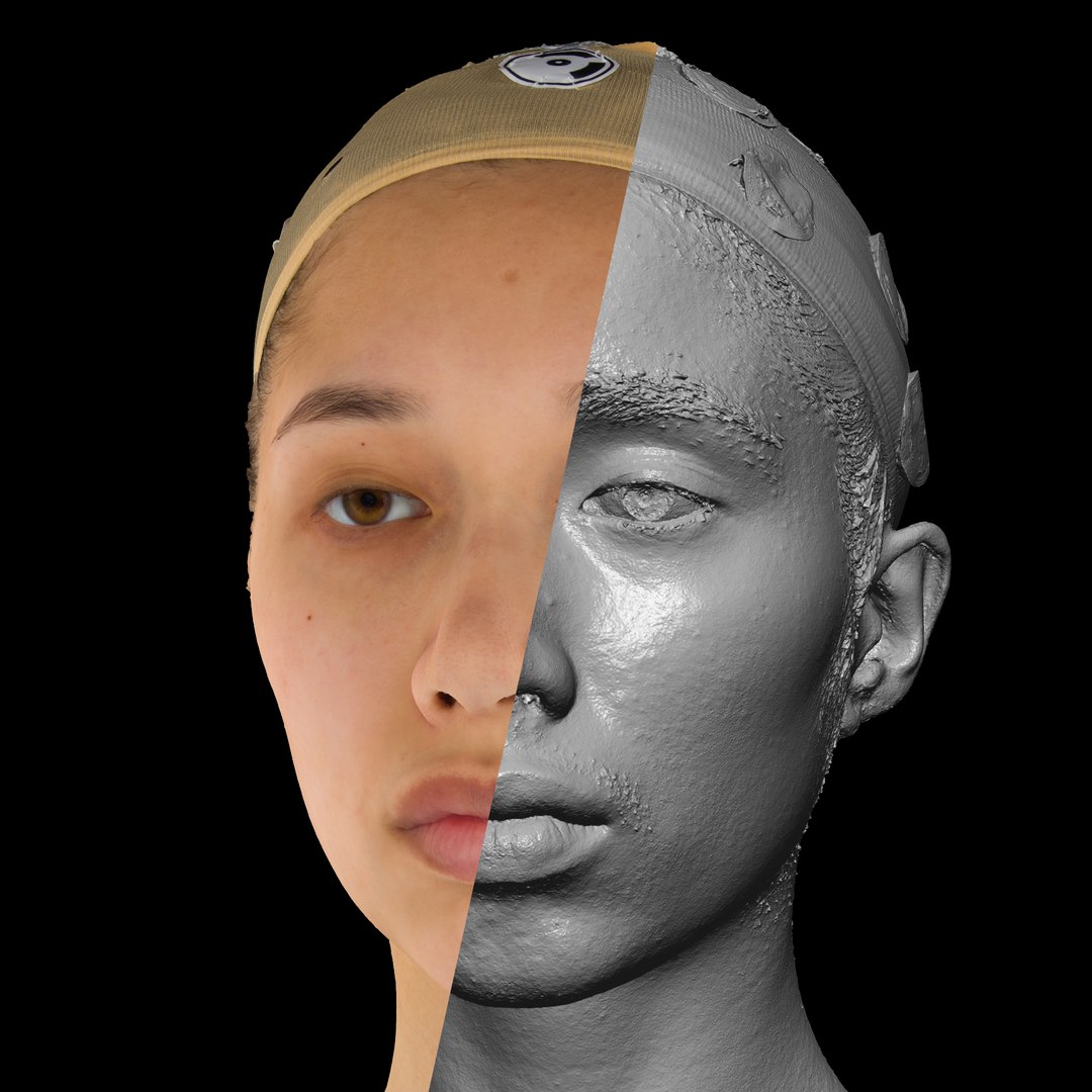 3D European Female 20s Head Scan 024 - TurboSquid 2068094