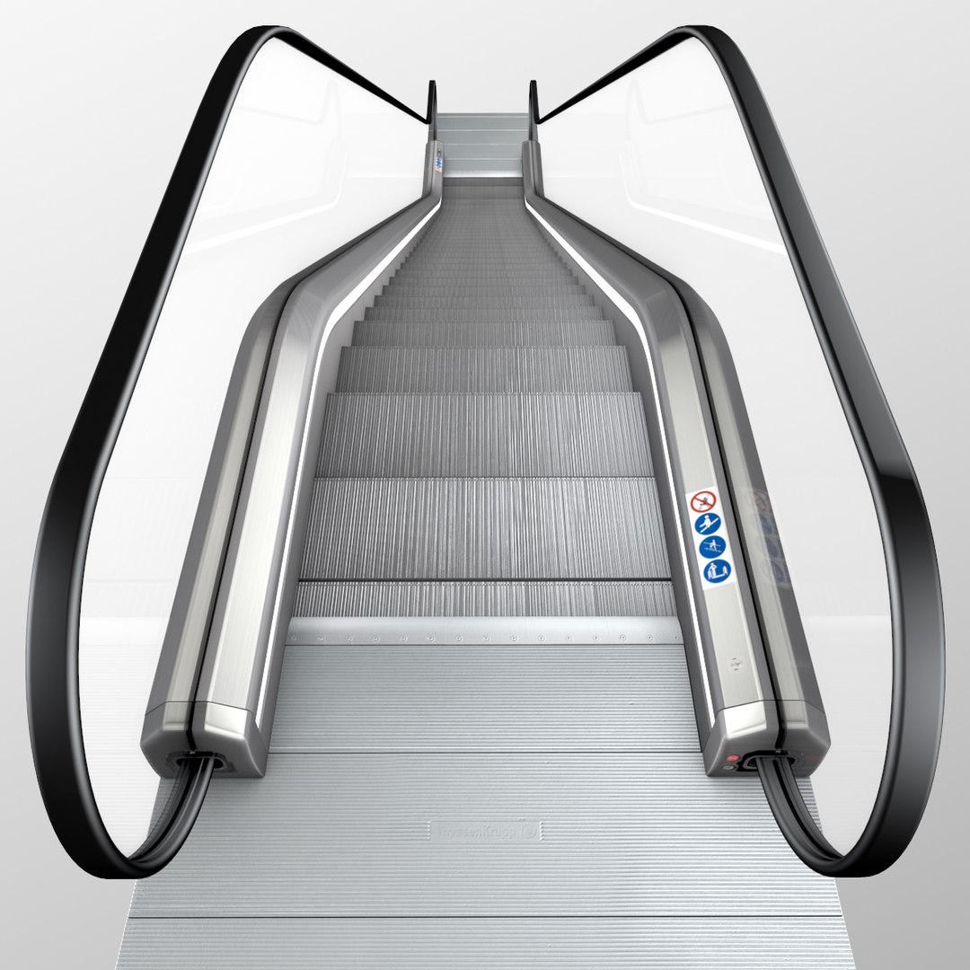 Escalator Animation 3d Model