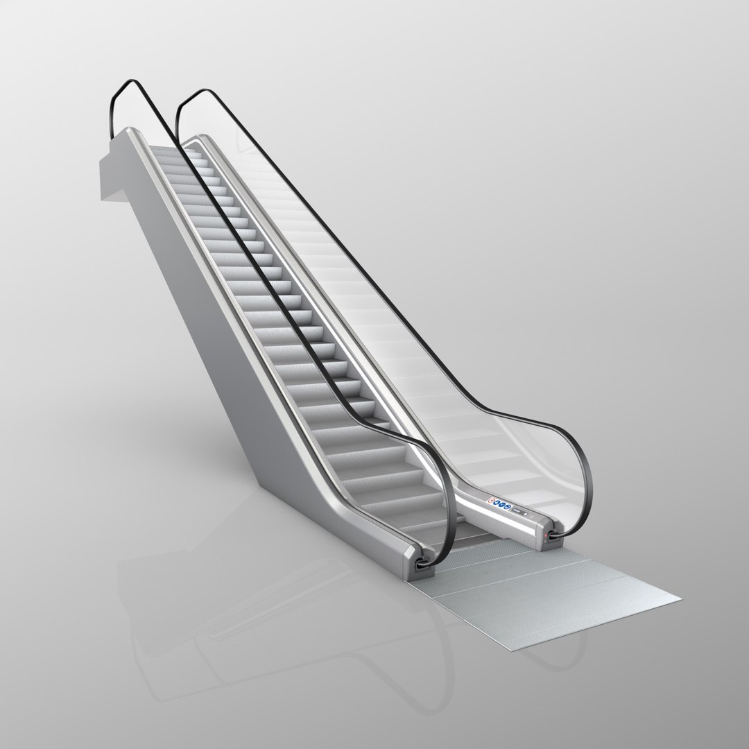 Escalator Animation 3d Model