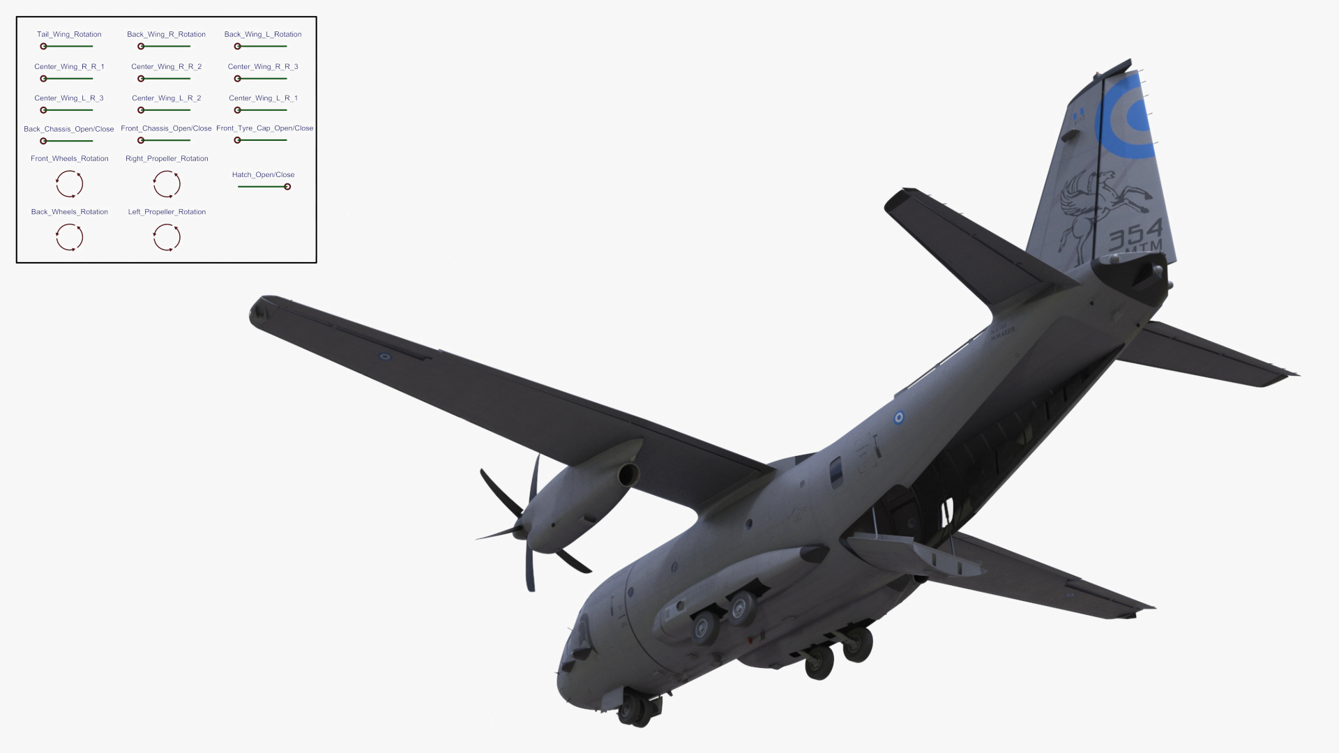 Aircraft Alenia C-27J Spartan Greece Rigged 3D - TurboSquid 2290836