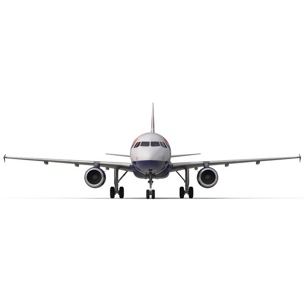 airbus a320 british airways 3d model