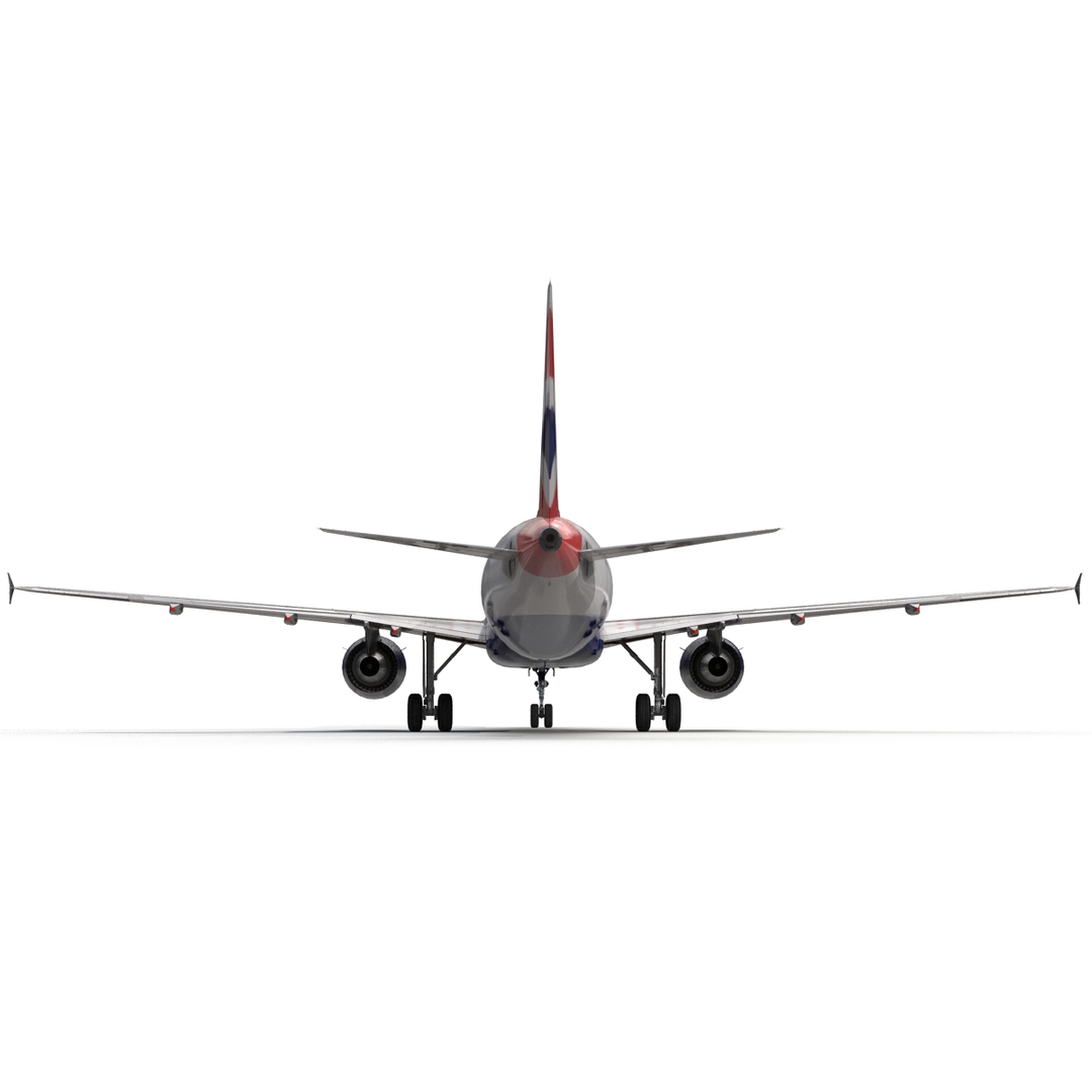 airbus a320 british airways 3d model