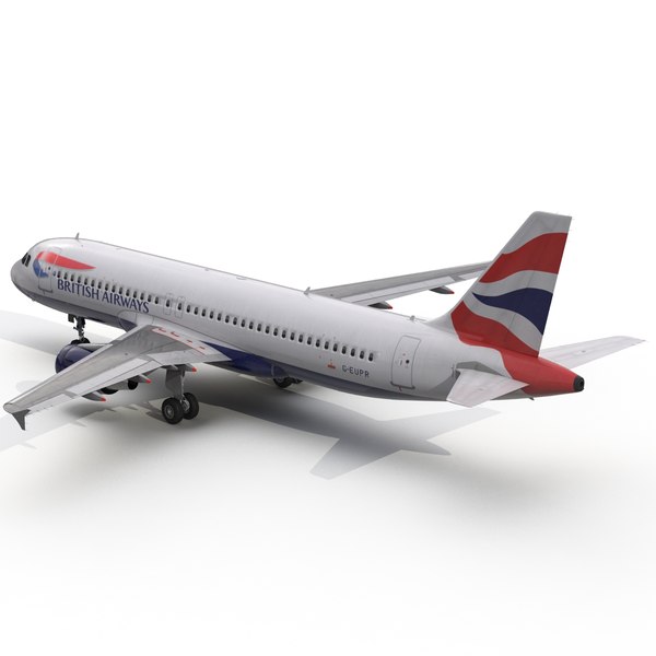 airbus a320 british airways 3d model