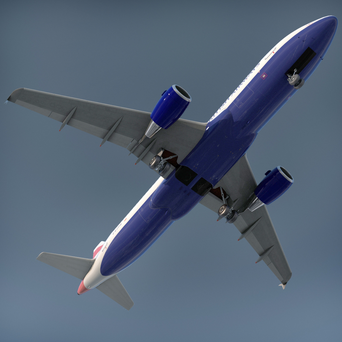 airbus a320 british airways 3d model