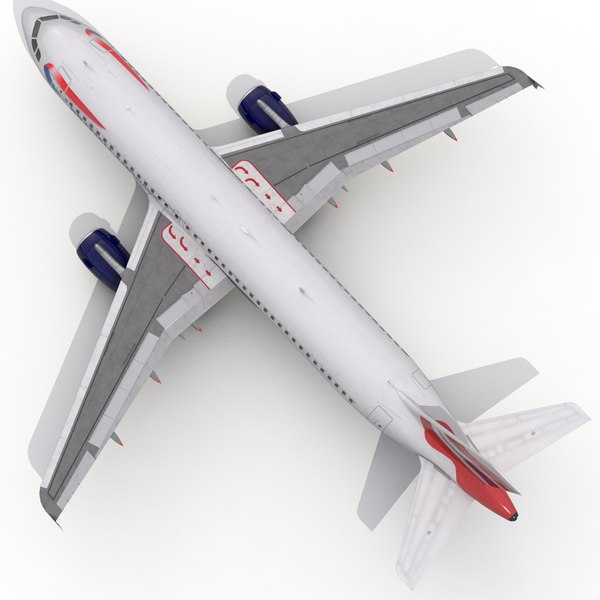 airbus a320 british airways 3d model