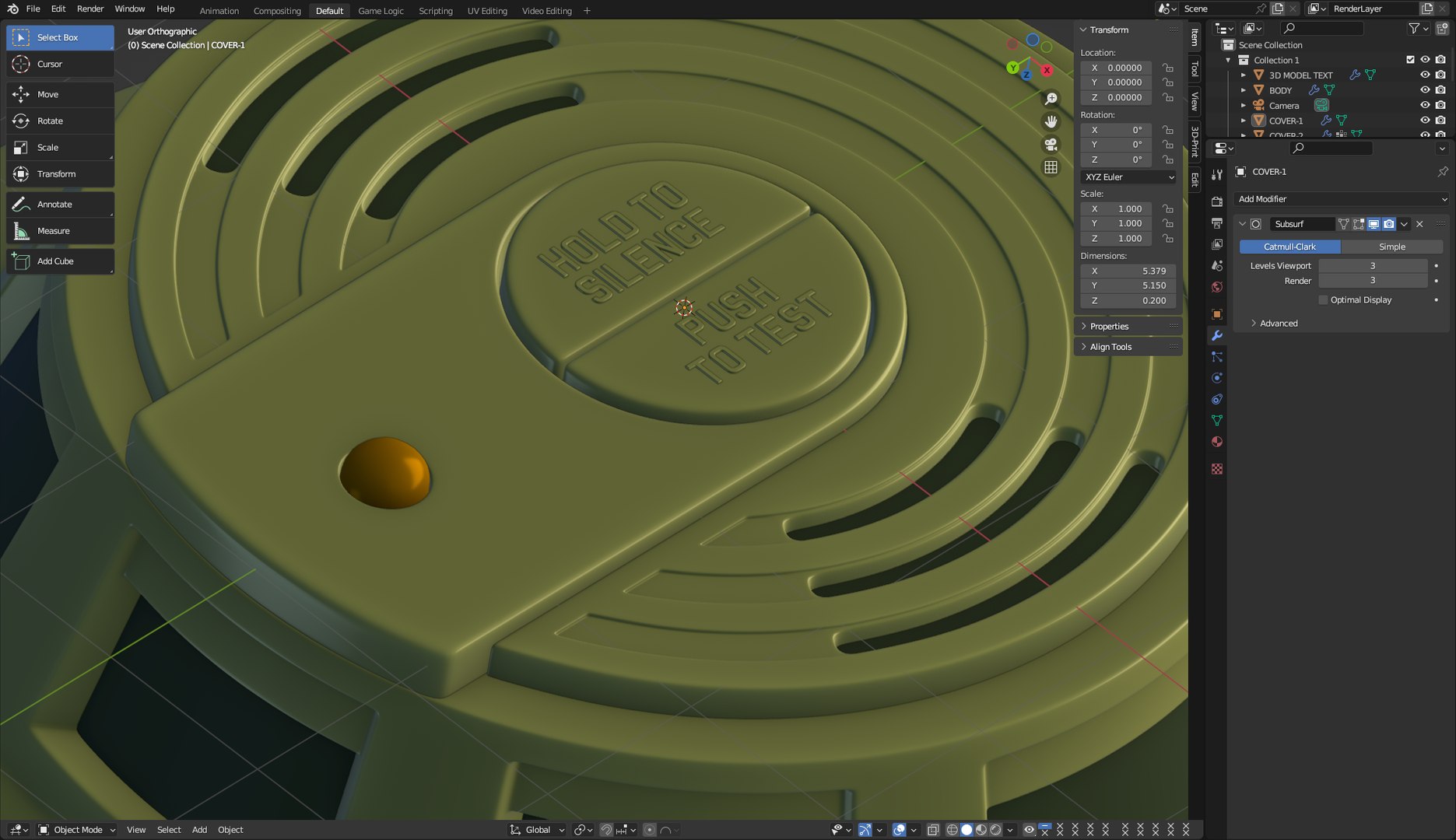 Smoke Detector 3D Model - TurboSquid 2258985