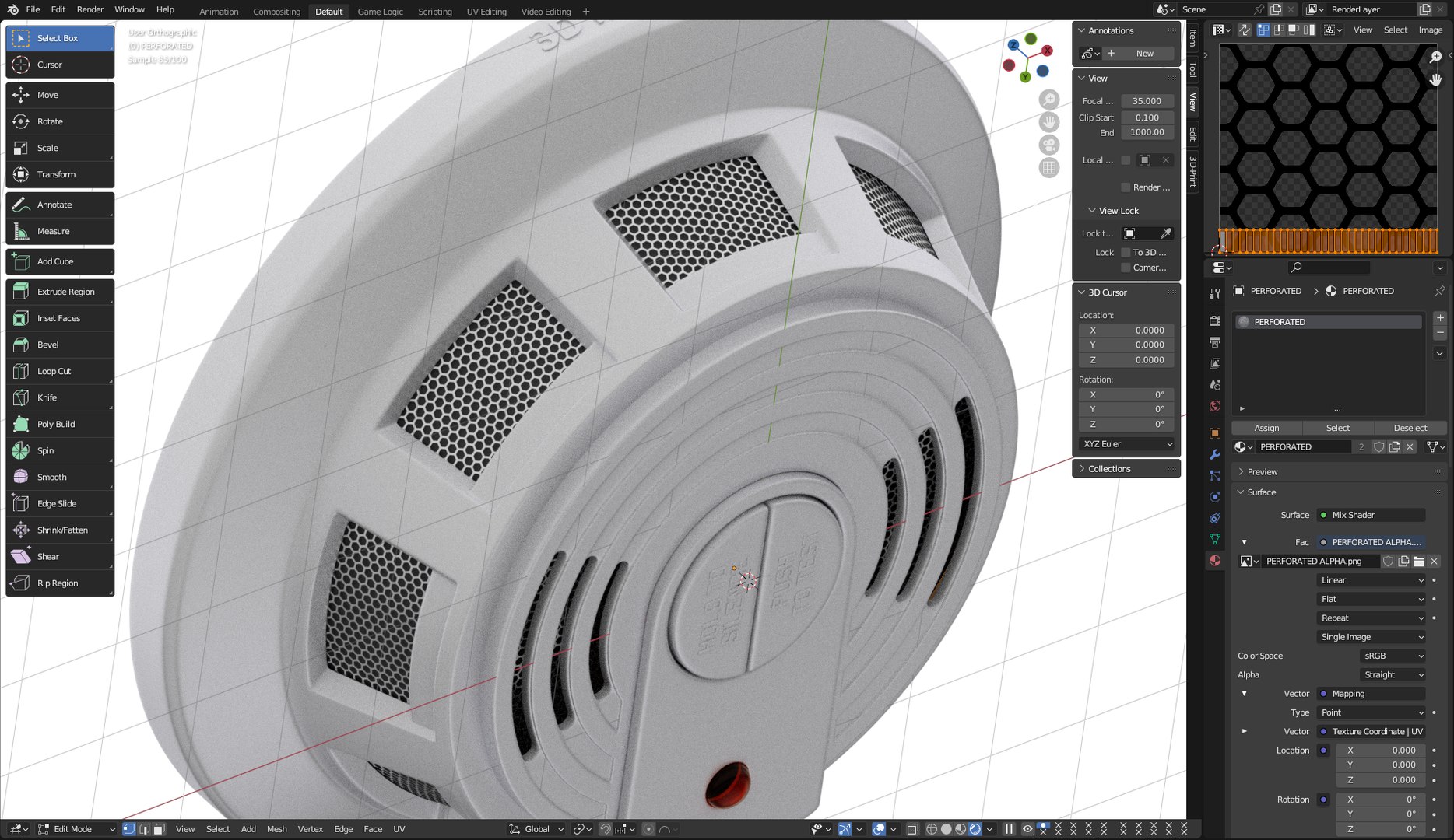 Smoke Detector 3D Model - TurboSquid 2258985