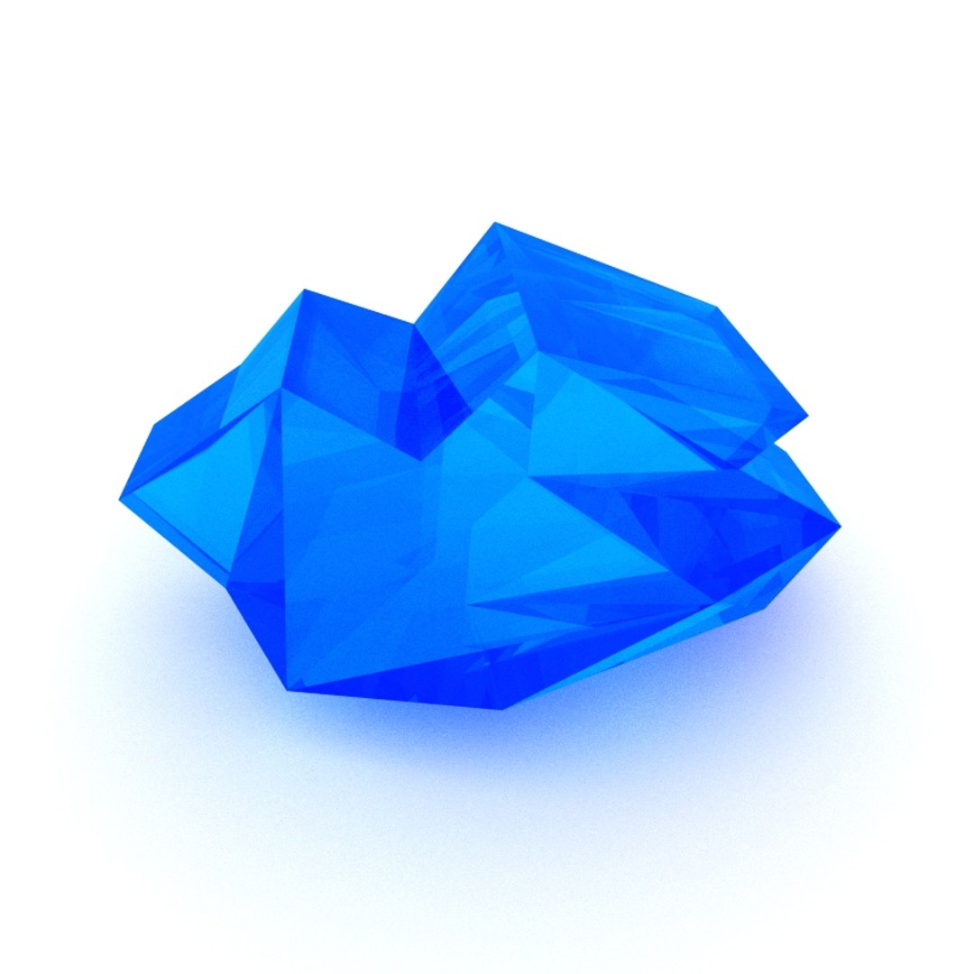 Free 3D Blue Glass Shards - TurboSquid 1152856