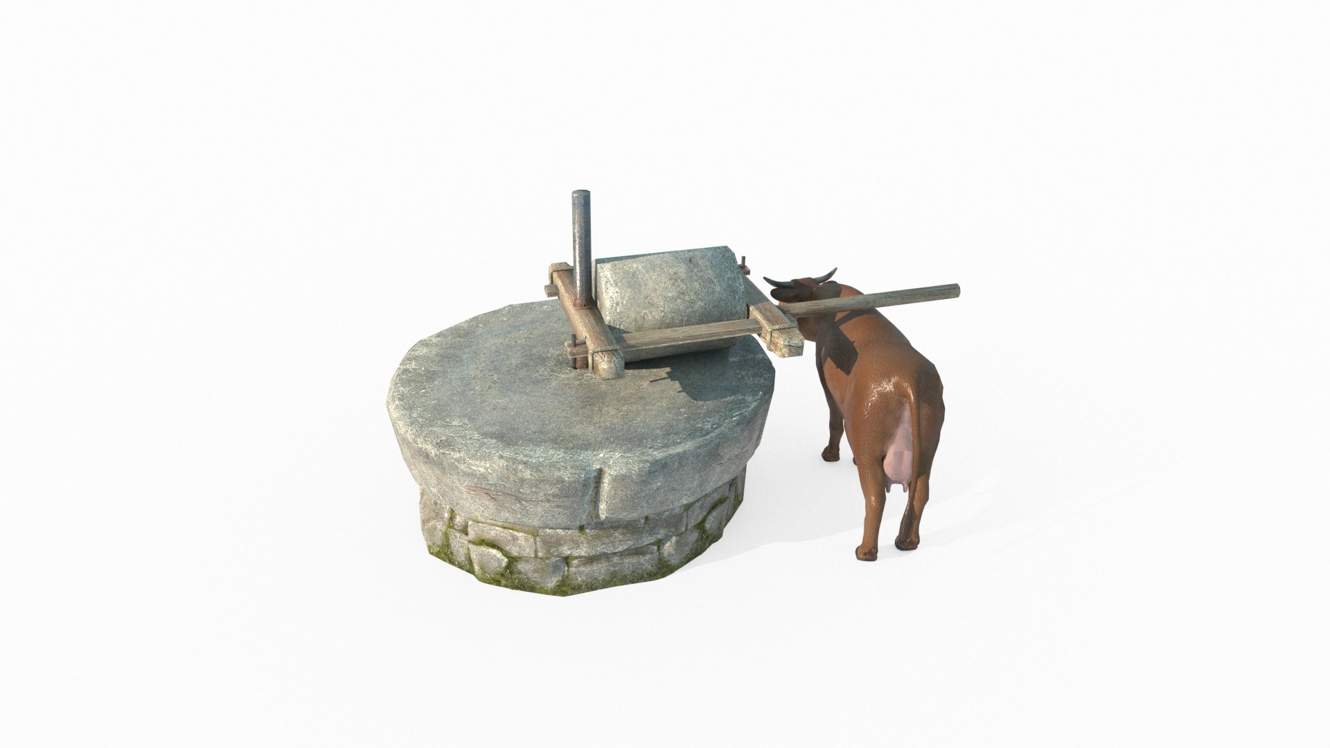 3D Ancient Asian Rural Stone Mills - TurboSquid 2105960