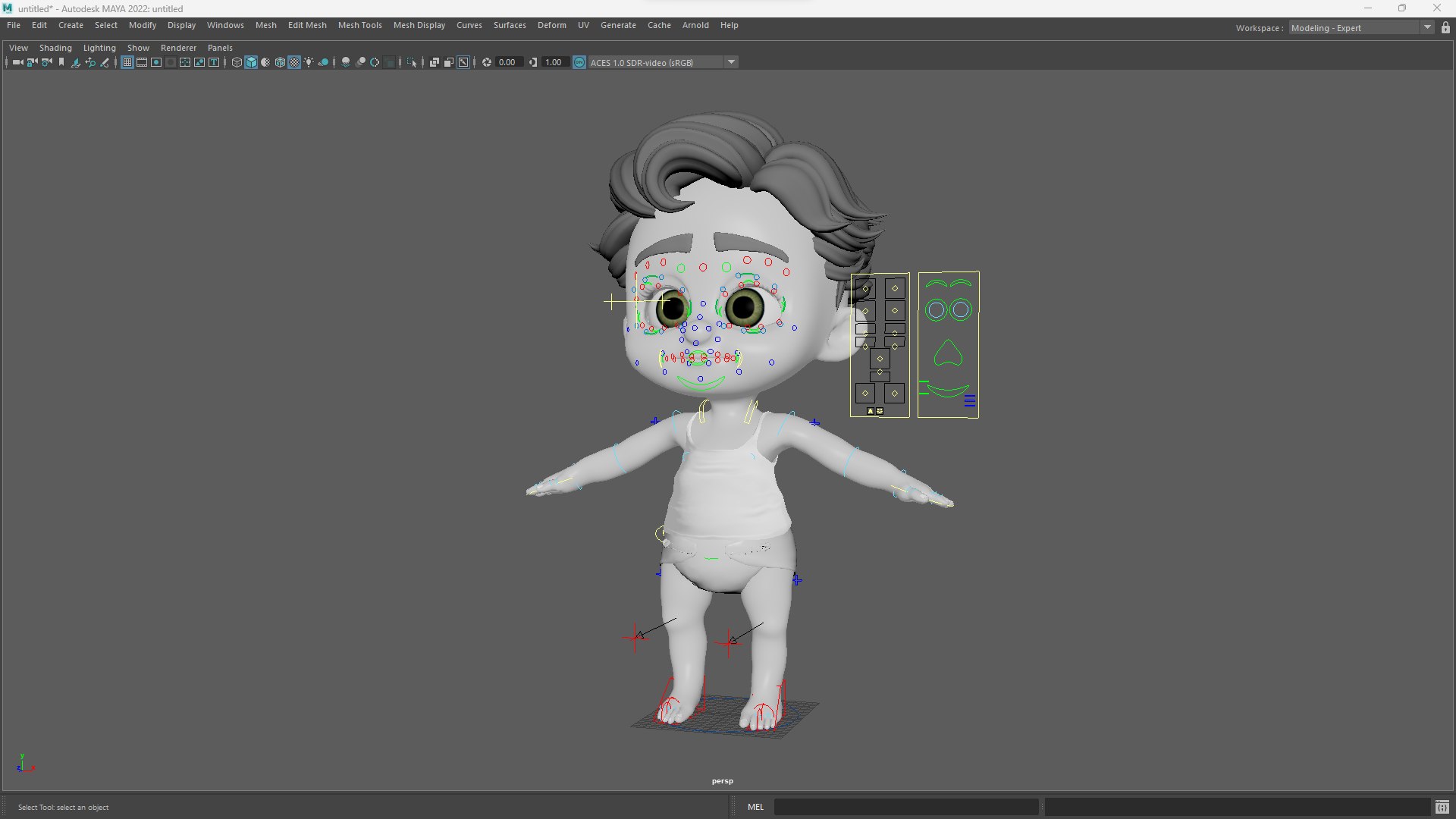 Free Free Toon Child Stylized Cartoon Kid Rigged Baby Character Model ...