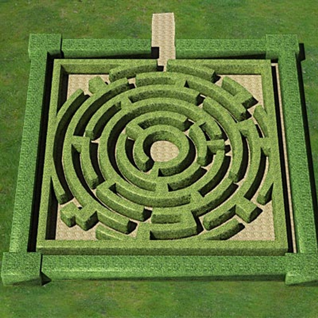 3d Garden Maze Model