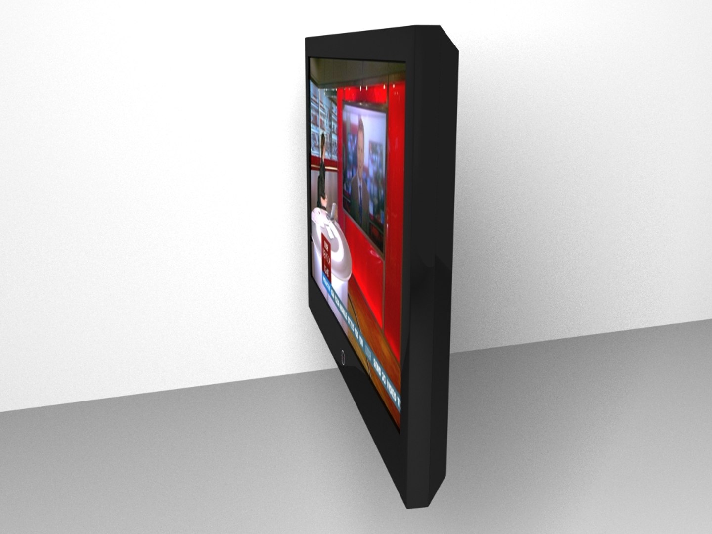 3d Model Lcd Flat Panel Tv
