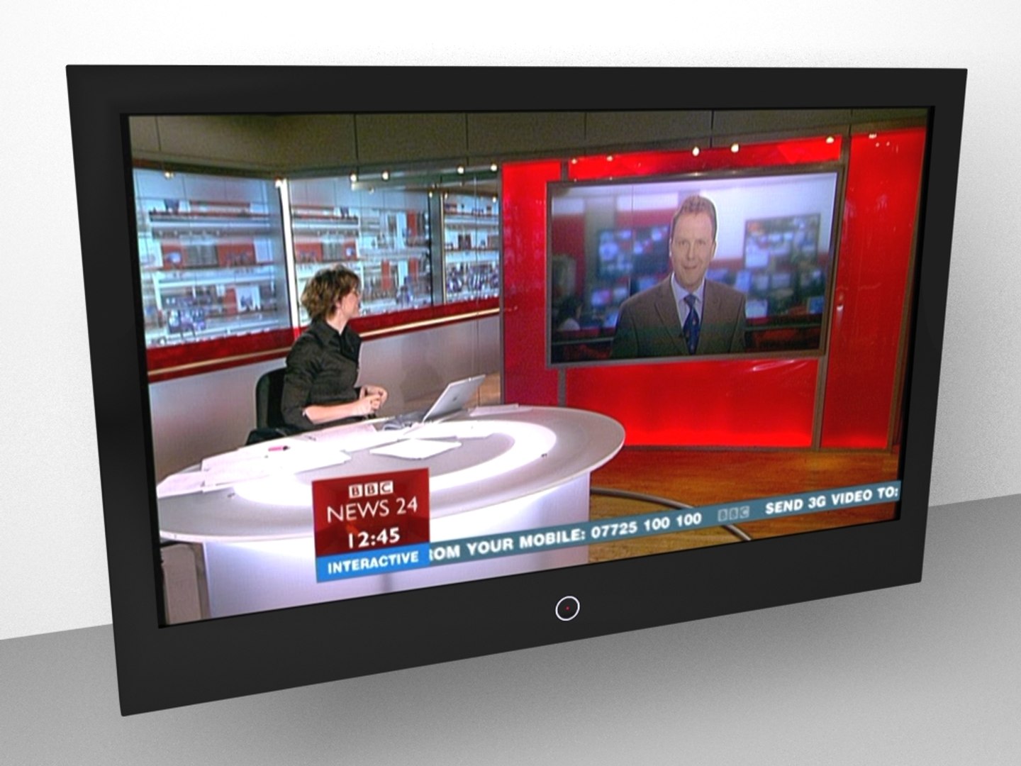 3d Model Lcd Flat Panel Tv