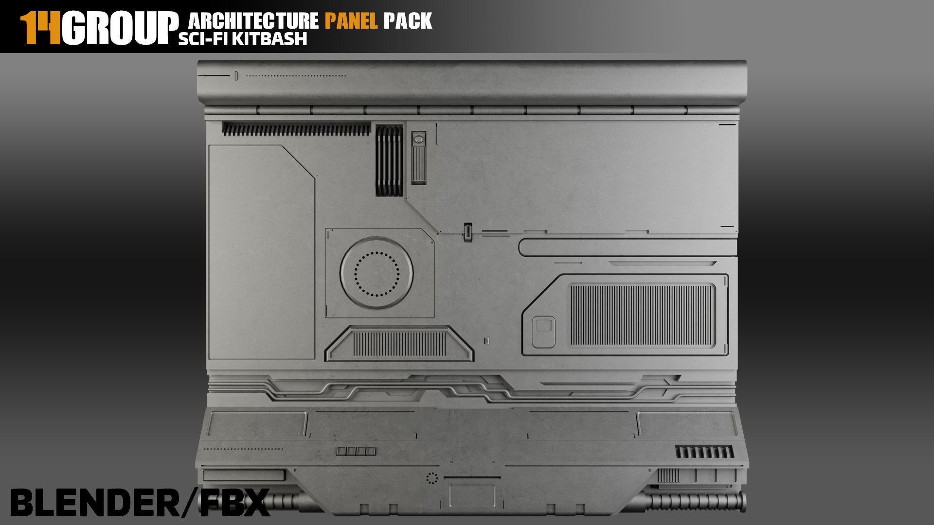 Sci-Fi Architecture Panels Pack Vol 10 3D - TurboSquid 1877789