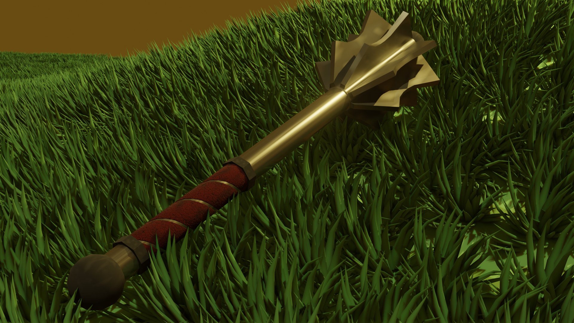 3D Simple Fantasy Mace - TurboSquid 2136466
