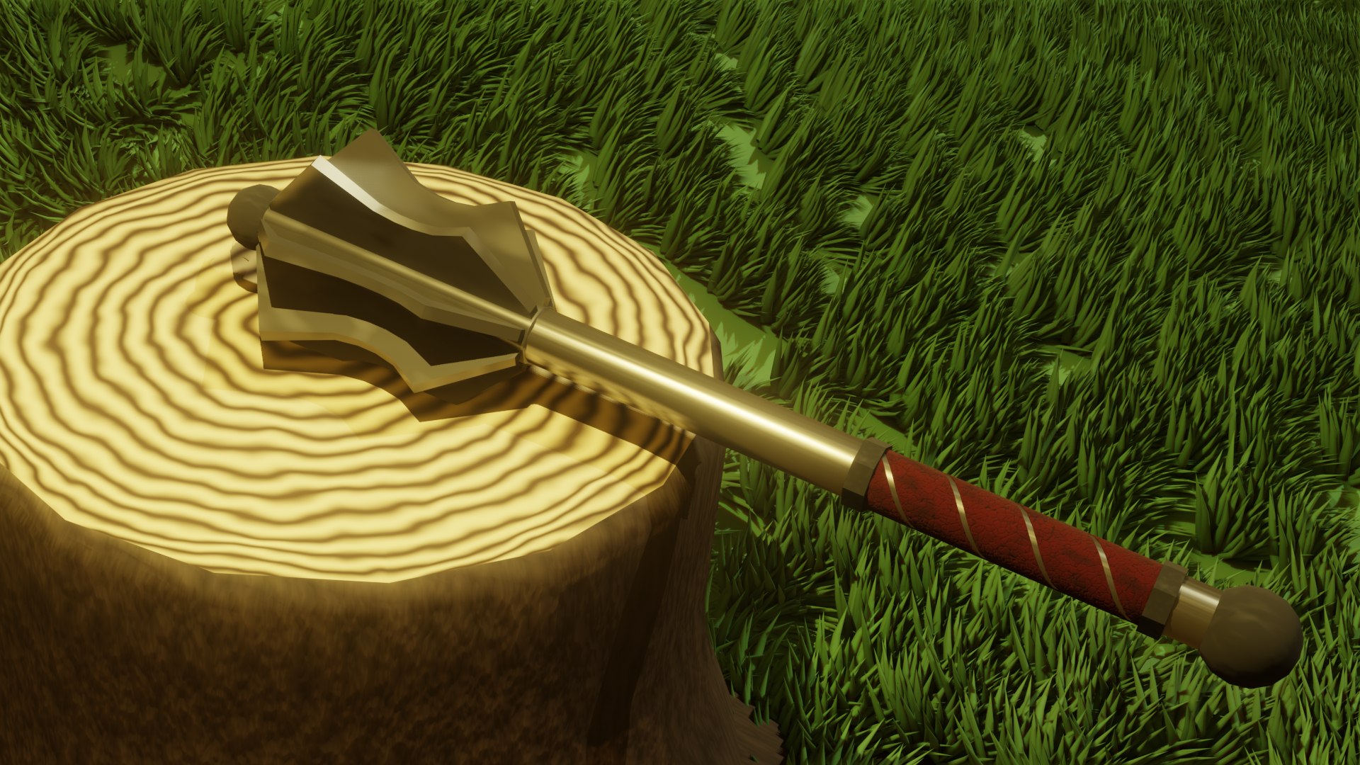 3D Simple Fantasy Mace - TurboSquid 2136466