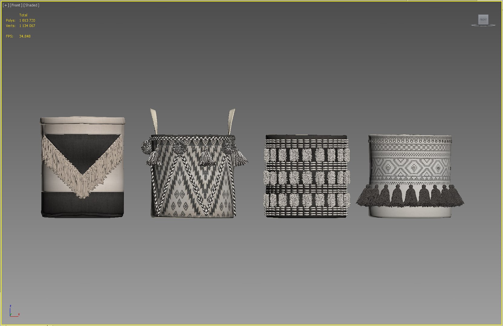 3D Baskets Set 14 Model - TurboSquid 2009464