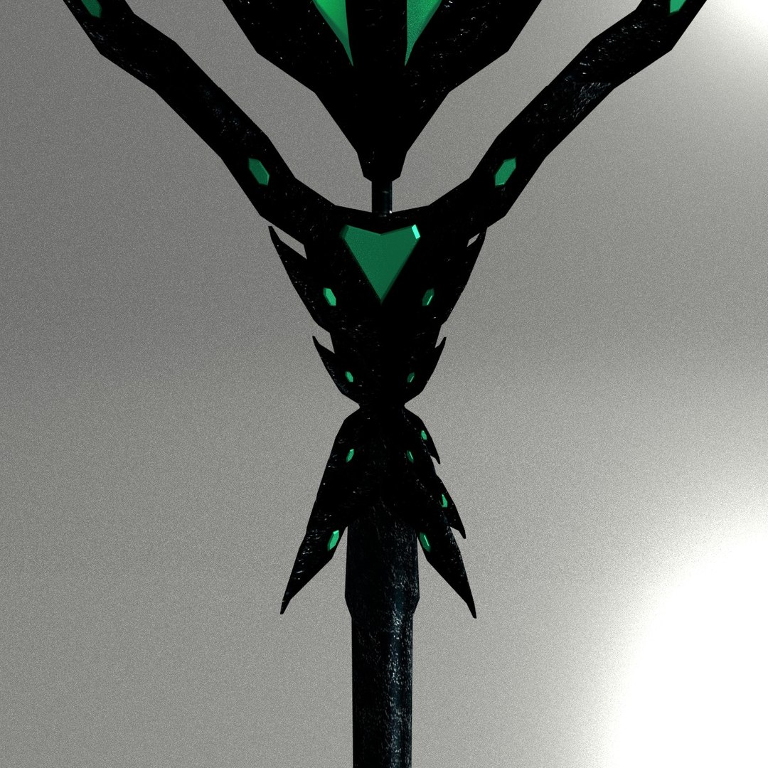 3d Model Magic Staff