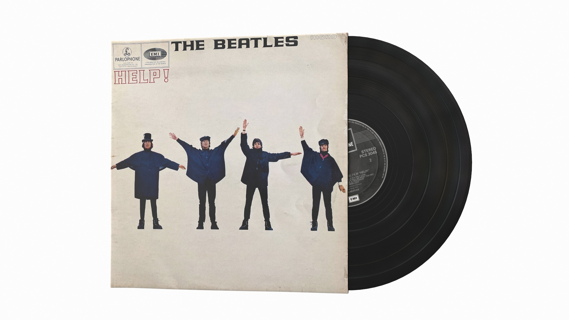 3D The Beatles Vinyl Album Cover - TurboSquid 1978376