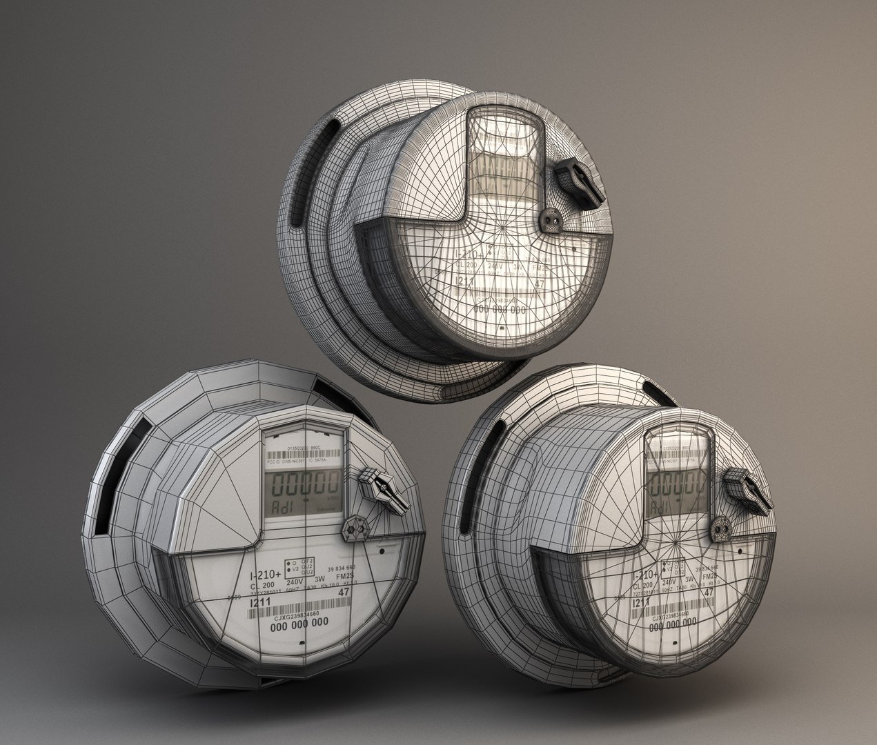 Electricity Meter 3D Model - TurboSquid 1719638