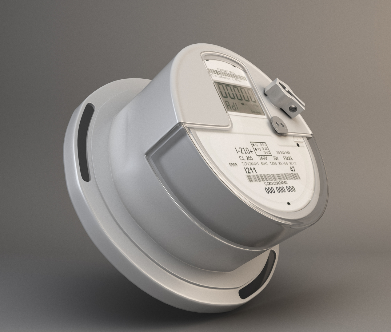Electricity meter 3D model - TurboSquid 1719638