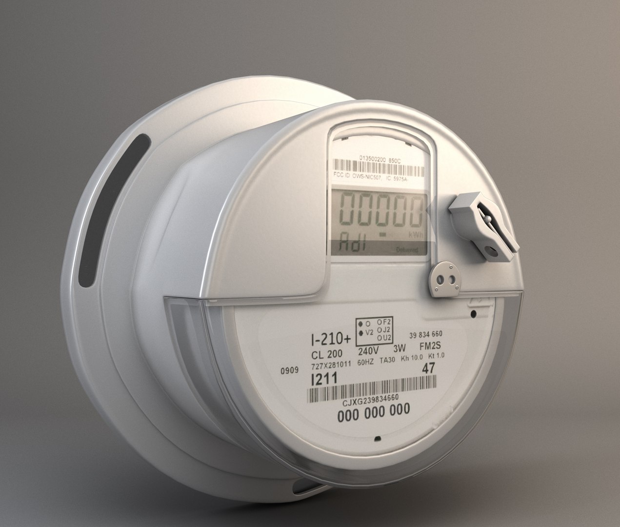 Electricity Meter 3D Model - TurboSquid 1719638