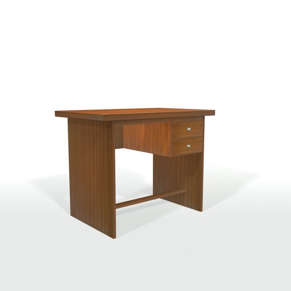 3d wooden desk office table