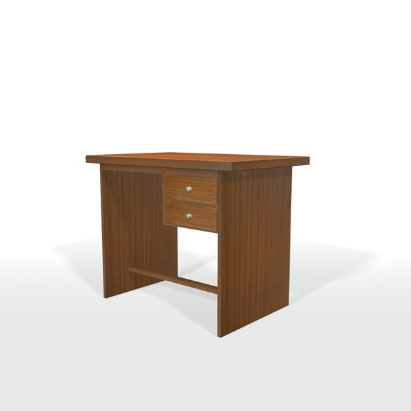 3d wooden desk office table