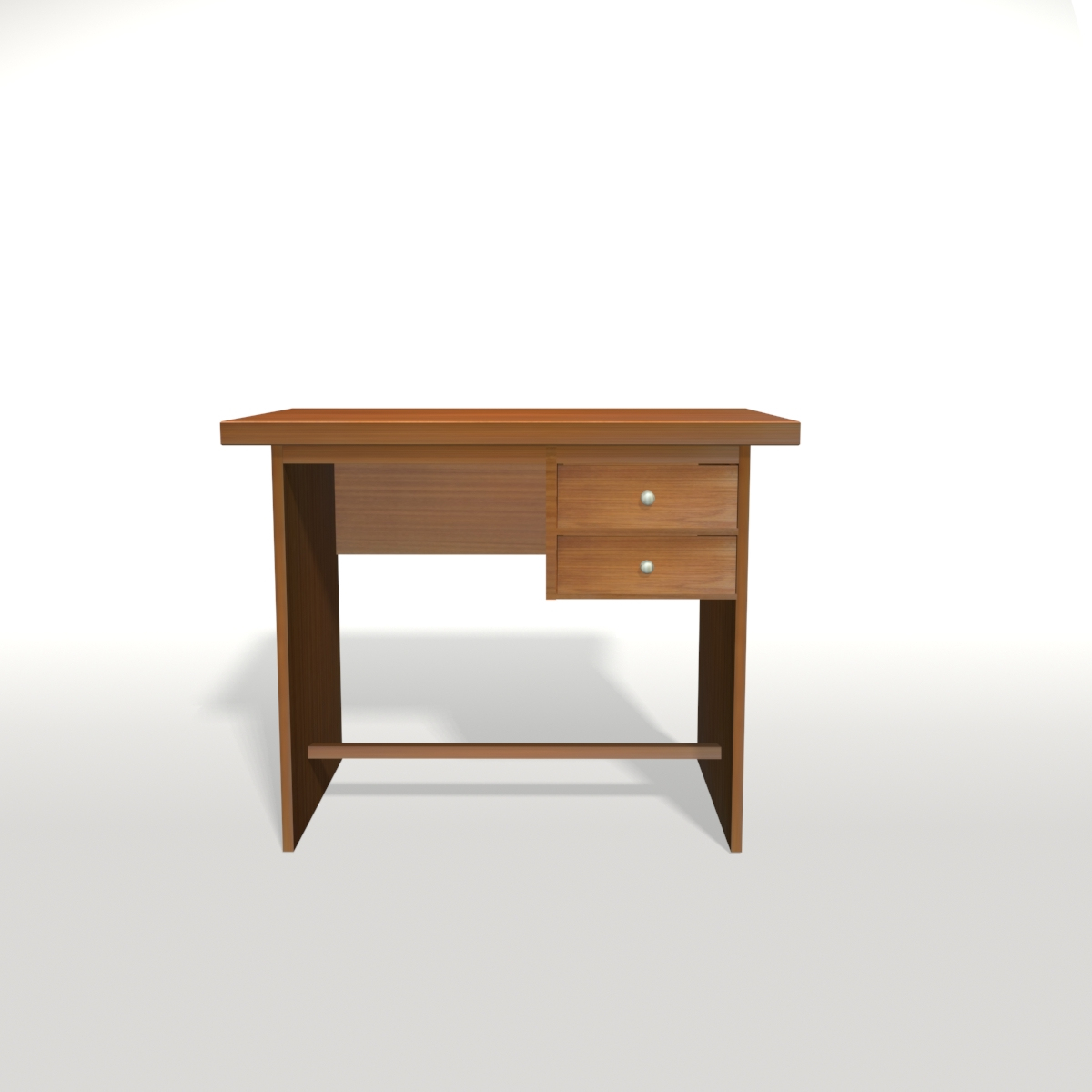 3d wooden desk office table