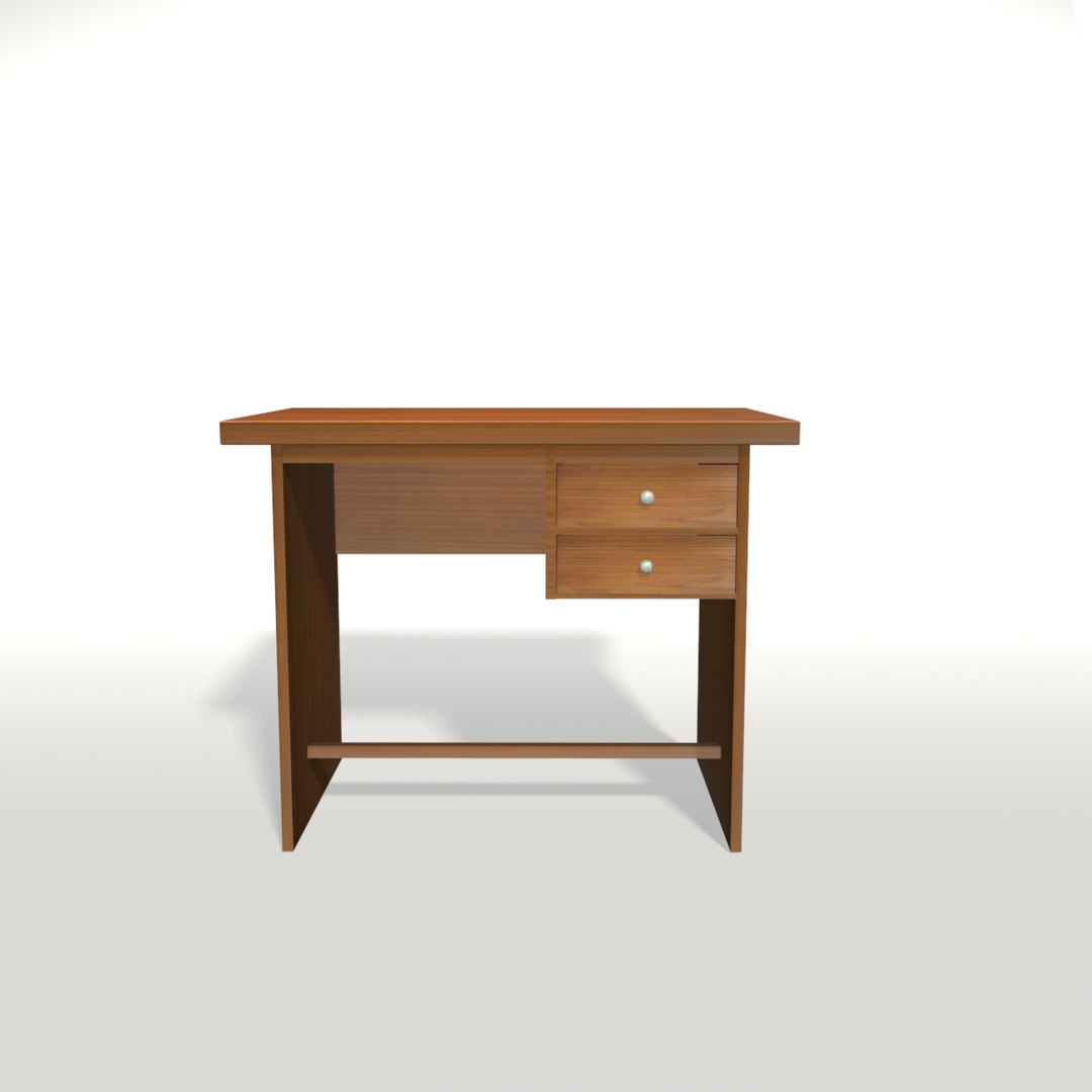 3d wooden desk office table