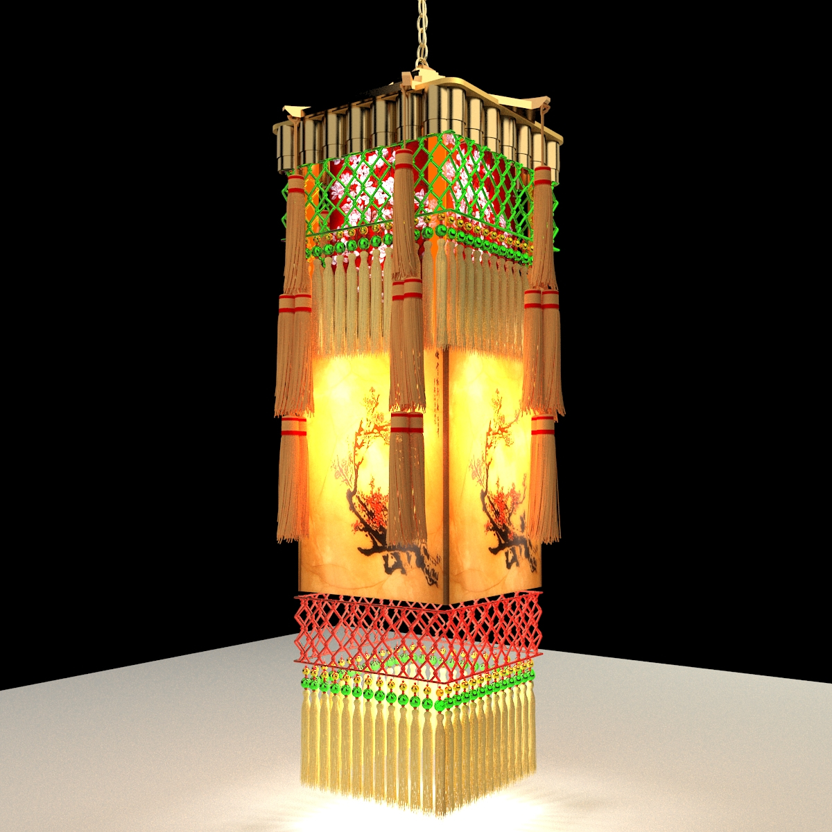 Chinese palace lantern royal 3D - TurboSquid 1437167