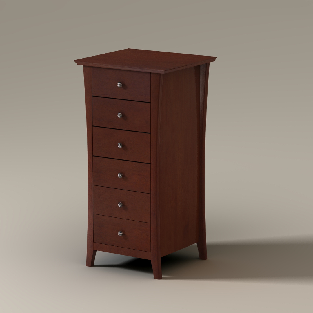3d tall dresser model