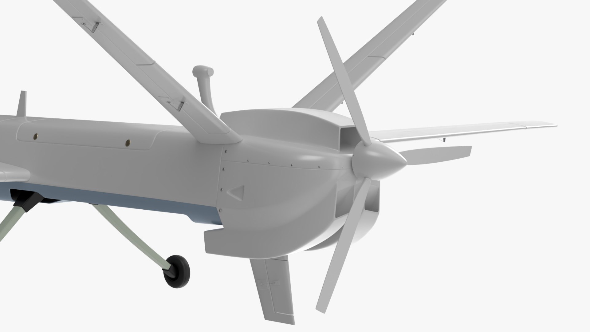 3D Iranian Dron Qods Mohajer 10 Blue Model - TurboSquid 2225802