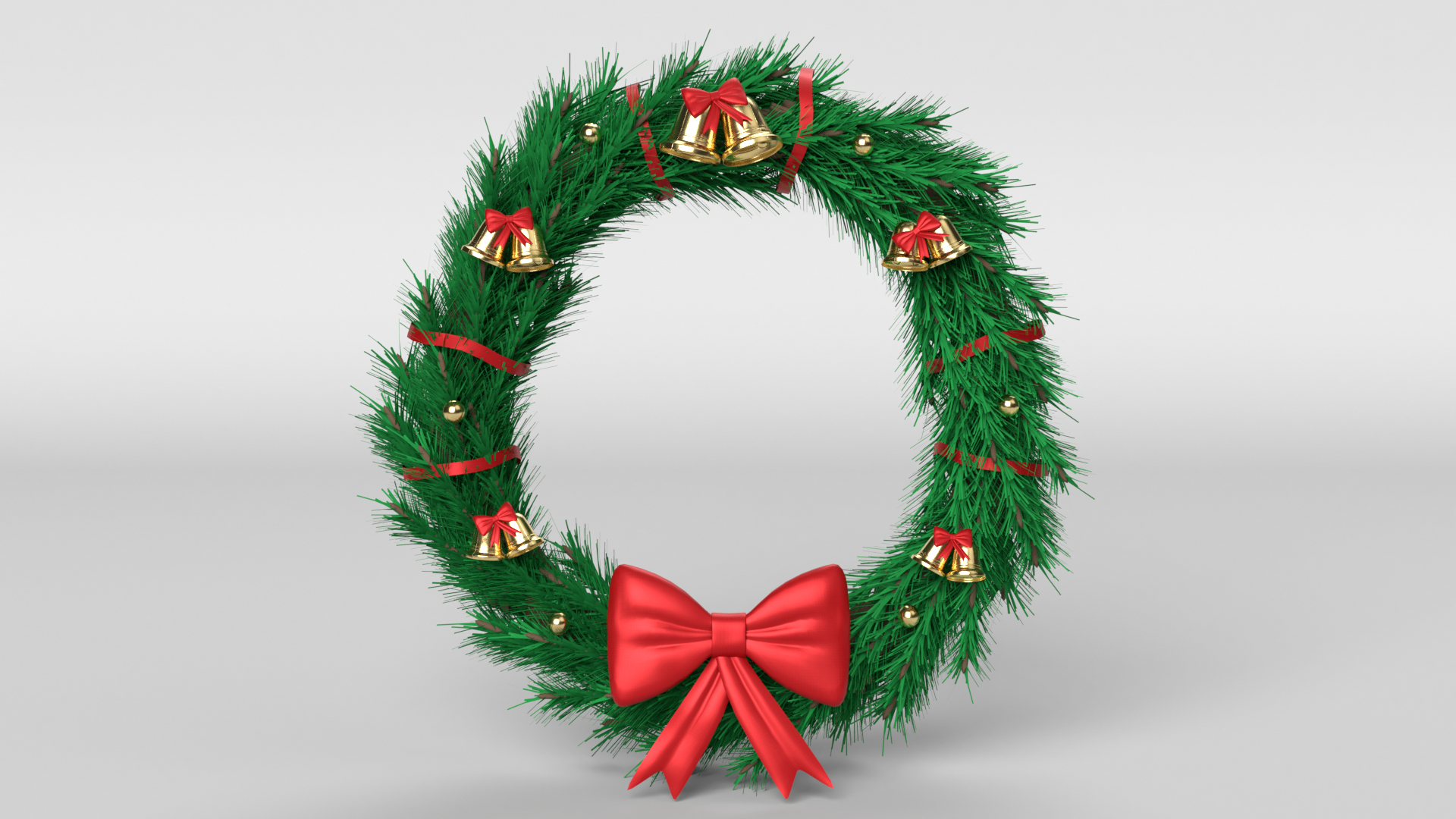 Christmas wreath 3D model - TurboSquid 1650437
