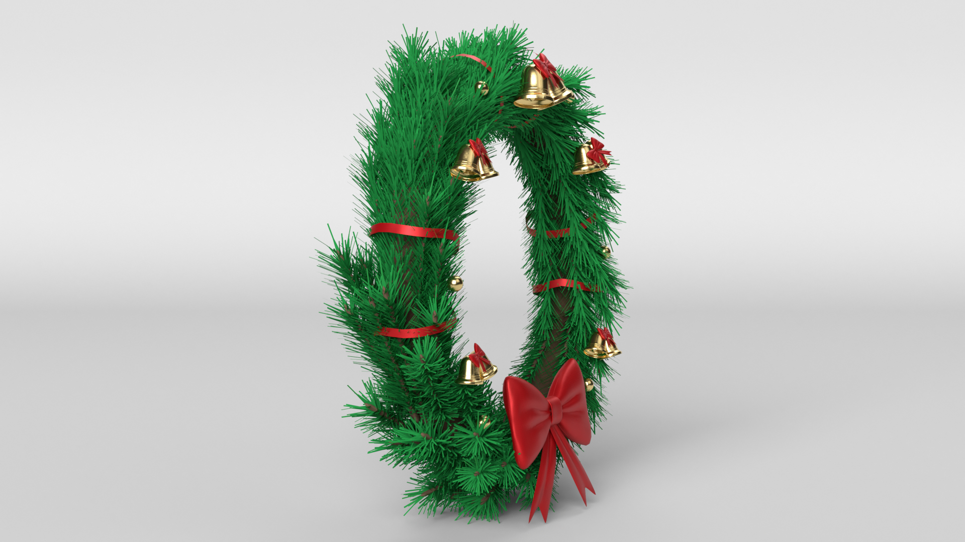 Christmas wreath 3D model - TurboSquid 1650437