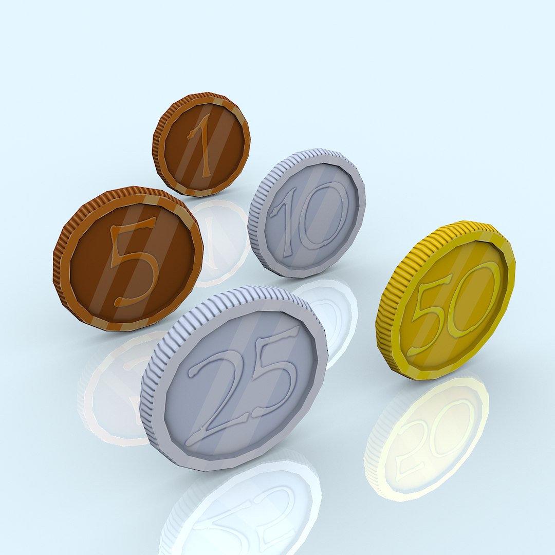 Münzpackung 3D-Modell - TurboSquid 784804