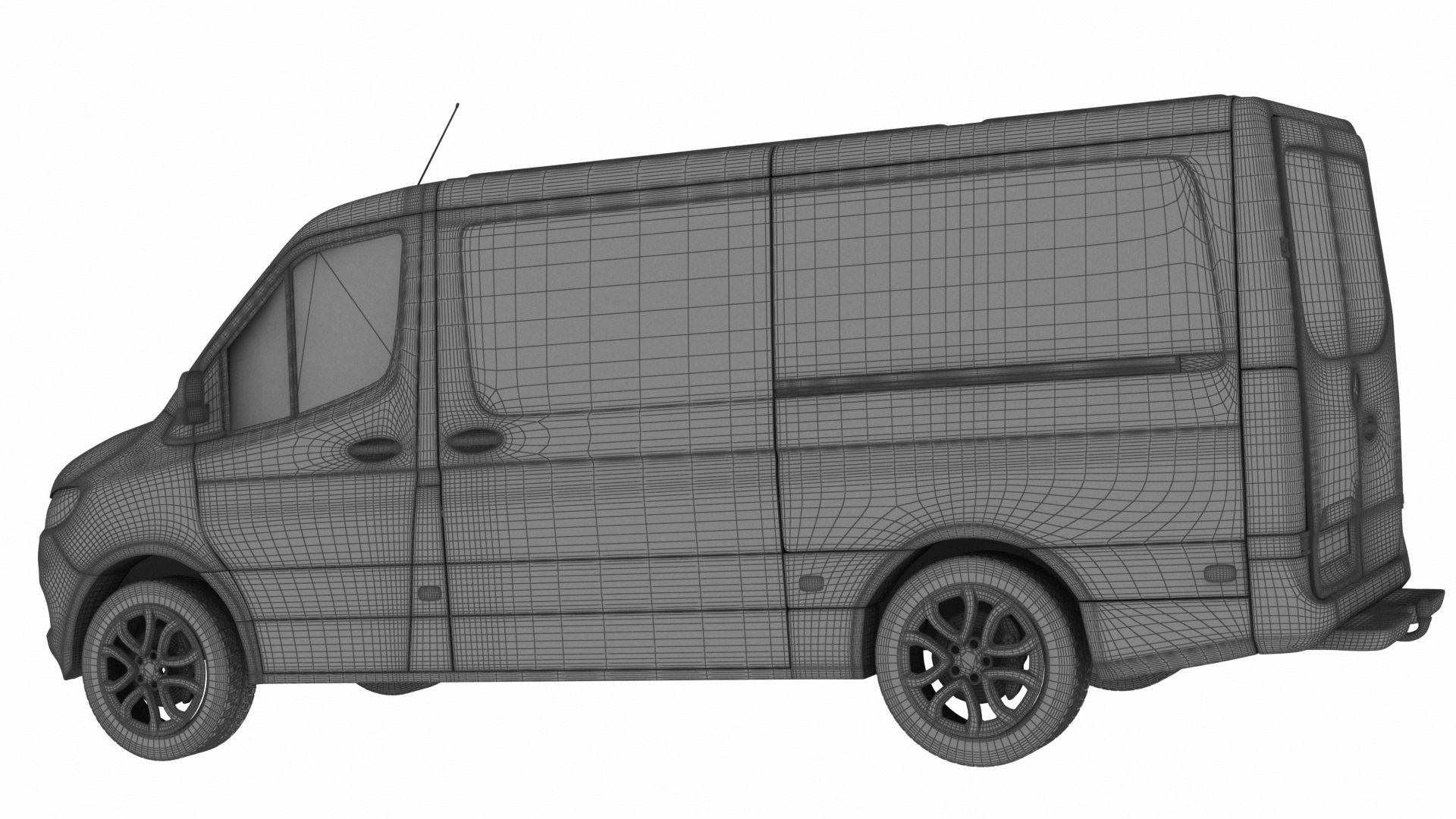Realistic Mercedes Sprinter Rwd 3D Model - TurboSquid 1614000