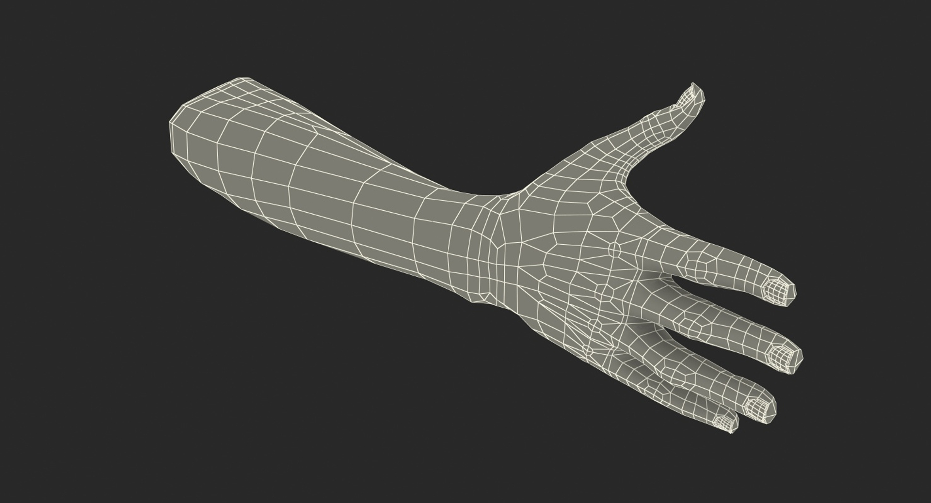 3D Model Female Hand Short Nails - TurboSquid 1484683