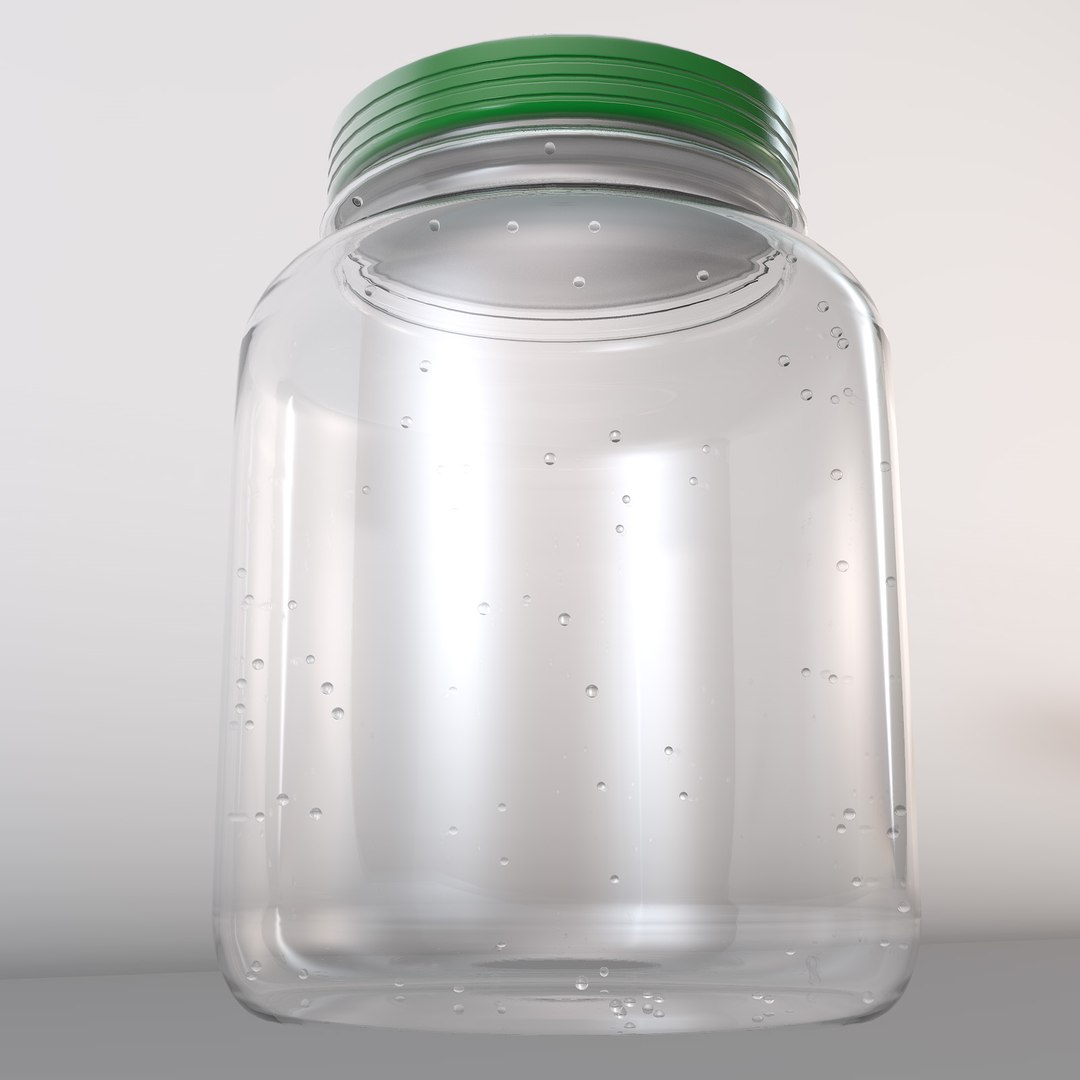 Glass Jar Container 3d C4d