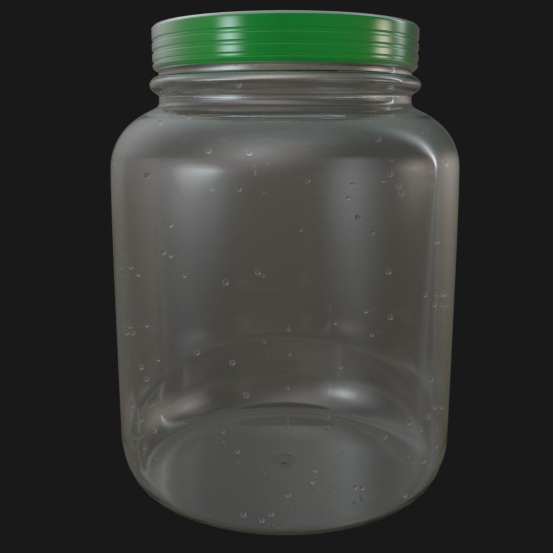 Glass Jar Container 3d C4d