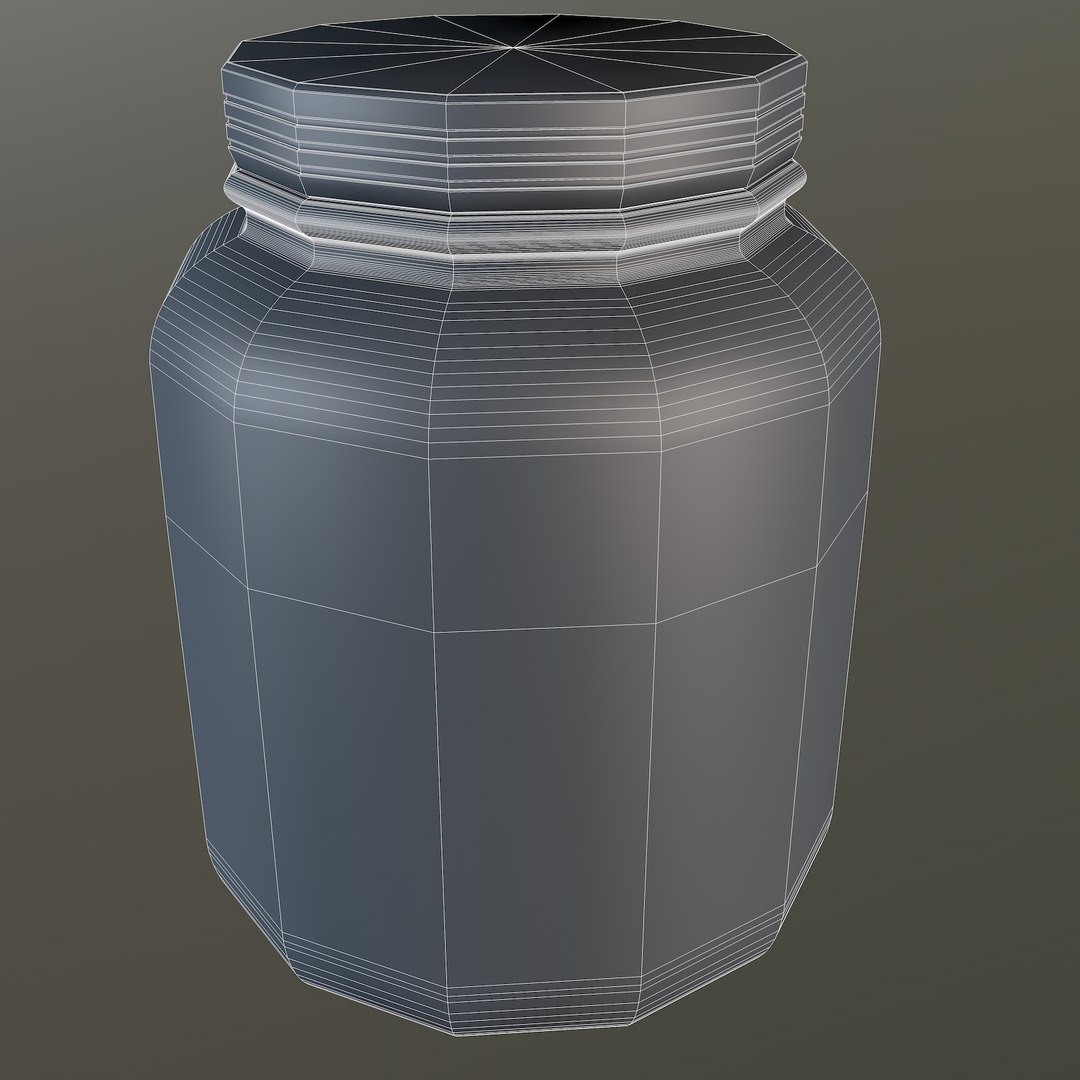 Glass Jar Container 3d C4d