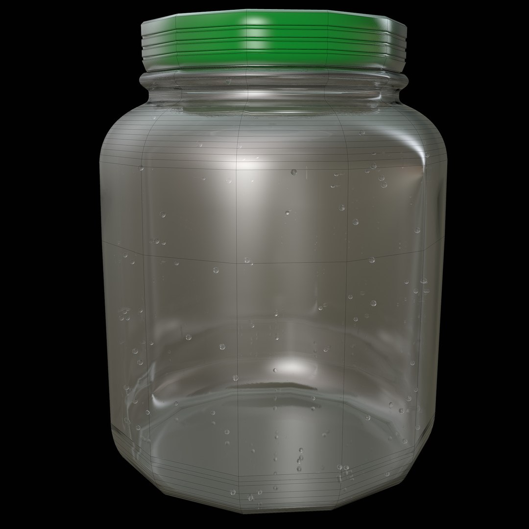 Glass Jar Container 3d C4d