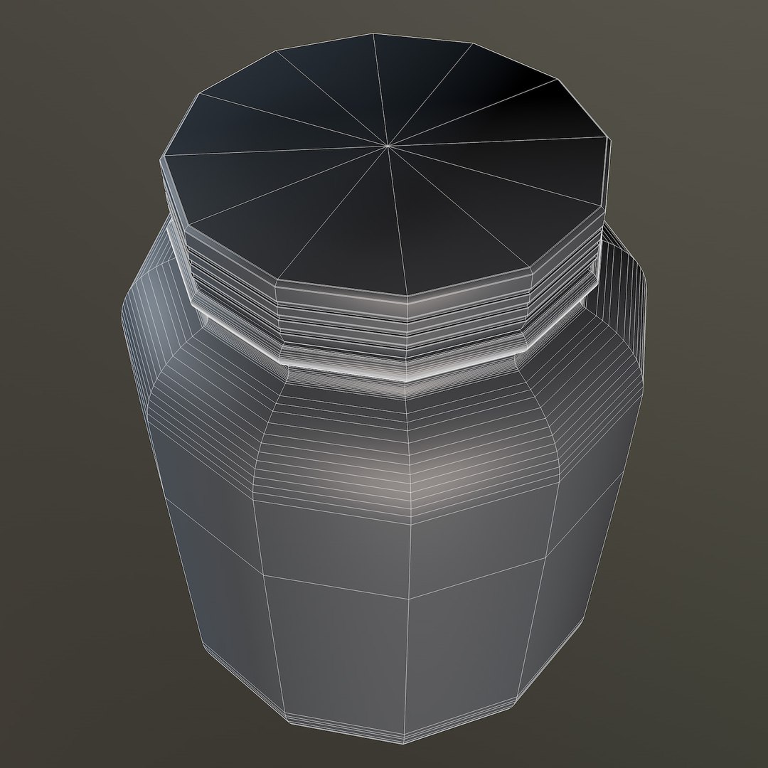 Glass Jar Container 3d C4d