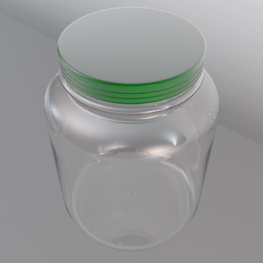 Glass Jar Container 3d C4d