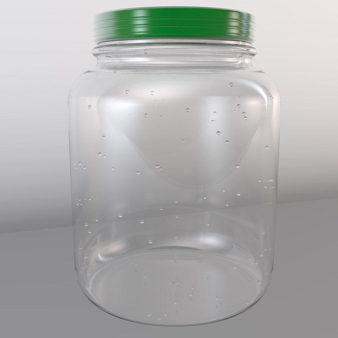 Glass Jar Container 3d C4d